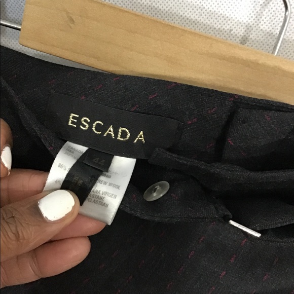 Escada | Pants & Jumpsuits | Escada Tanja Seersucker Wide Leg Pants 4 | Poshmark